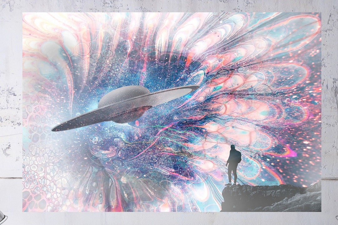 Flying Saucer Poster, UAP Matt Poster 18x12 30x20 36x24, Paranormal ...