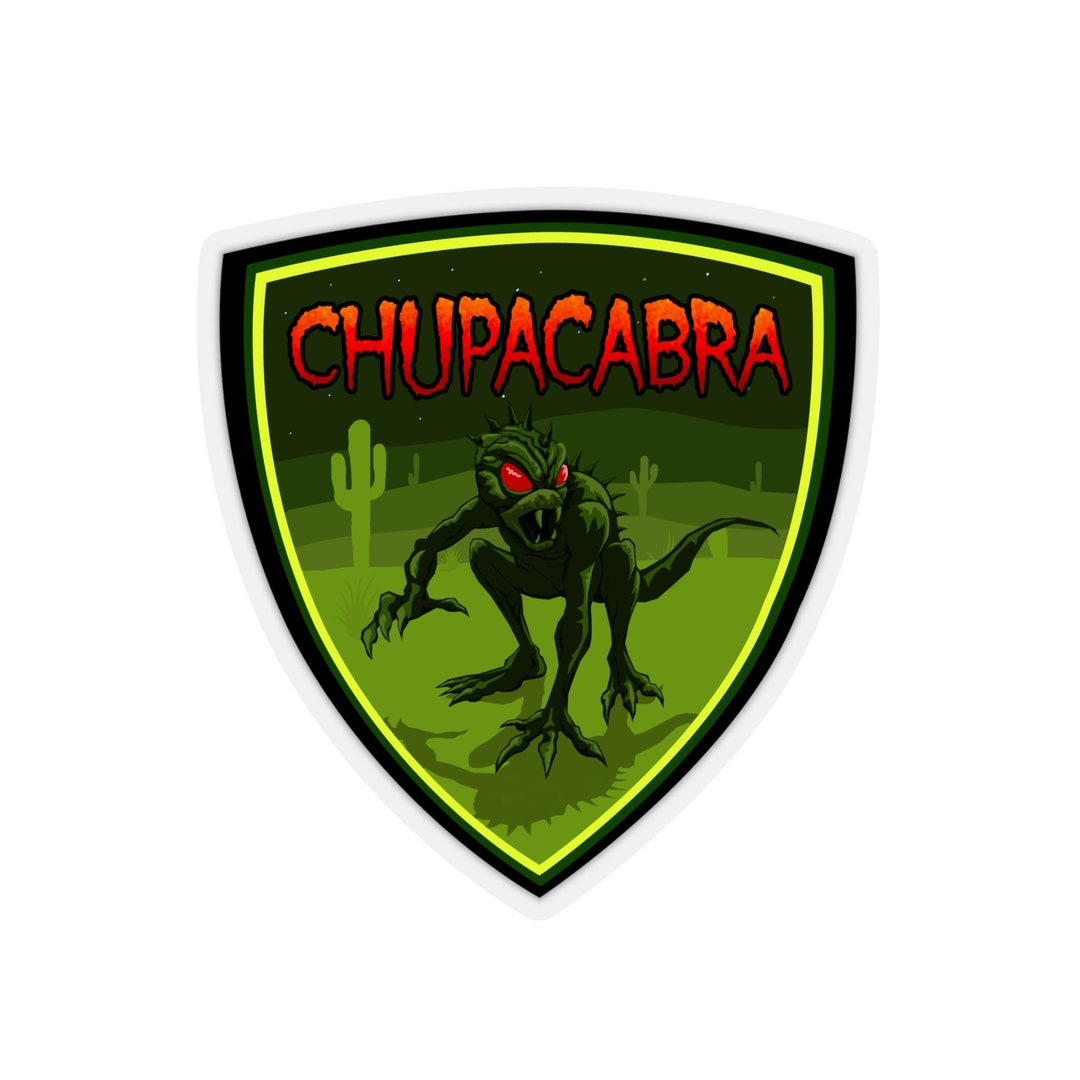 Chupacabra Kiss-cut Sticker, Cryptid Sticker, El Chupacabras Sticker ...