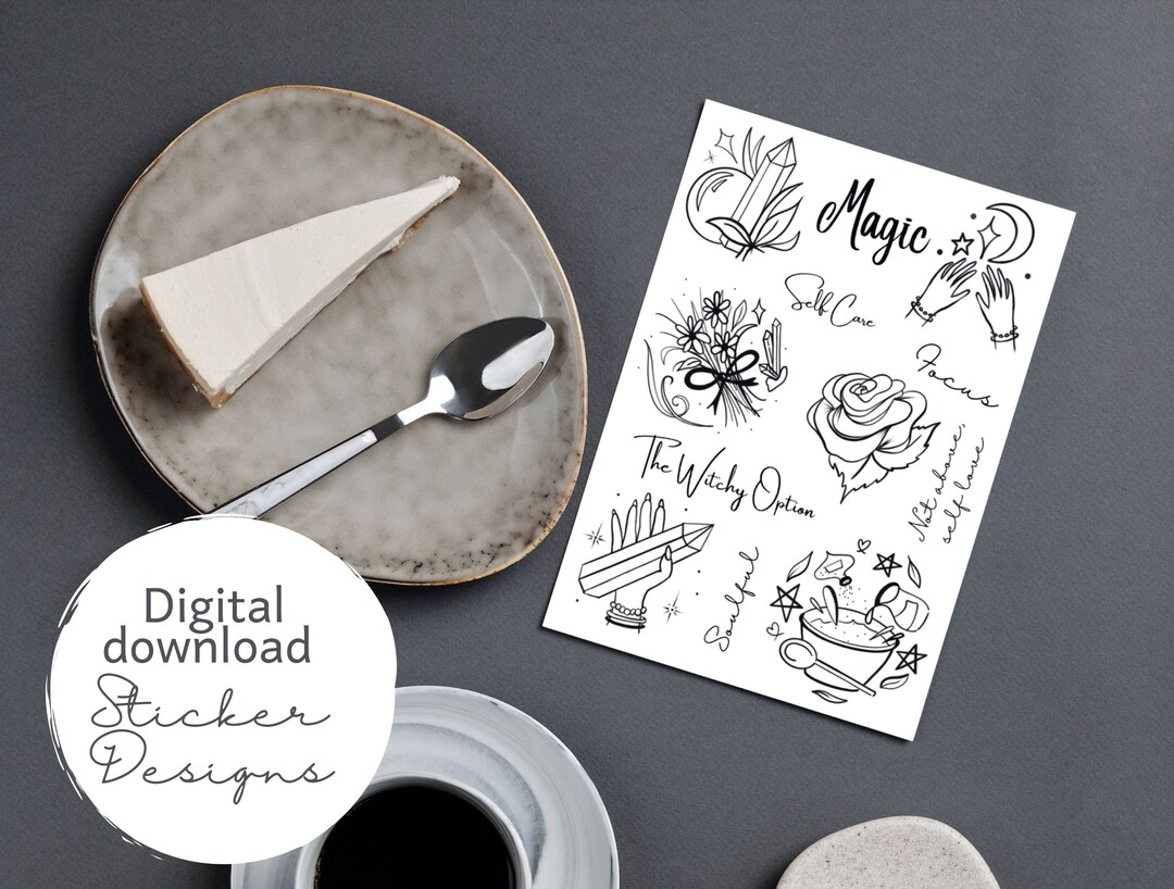 Digital Download, Sticker, Print, Digital Print, Sticker Sheet, Sticker ...