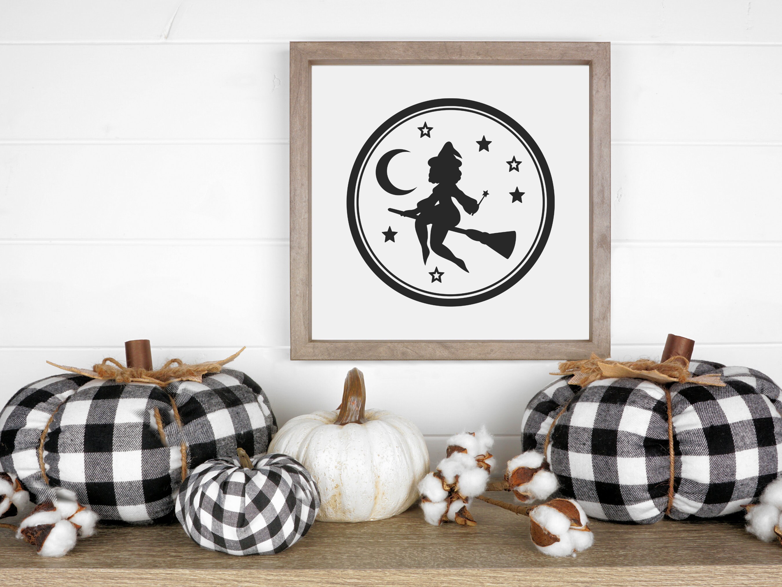 Witch and Moon Svg Halloween Svg Witch Svg Celestial Witchy - Etsy