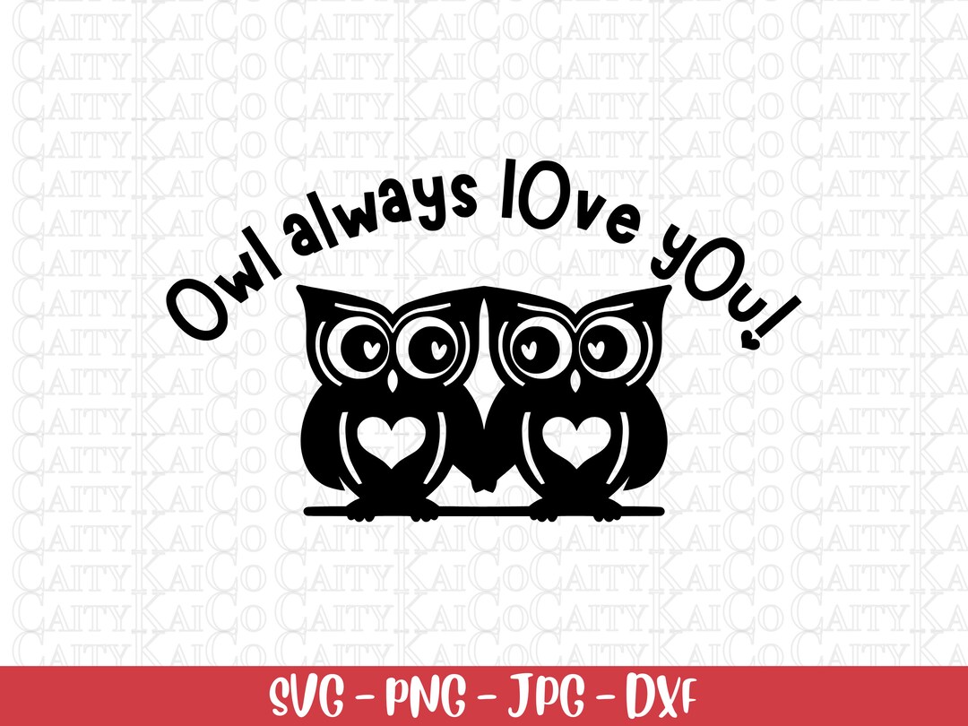 Valentine’s Day Owl Svg, Valentine’s Svg, Owl Always Love You Svg, Owl ...