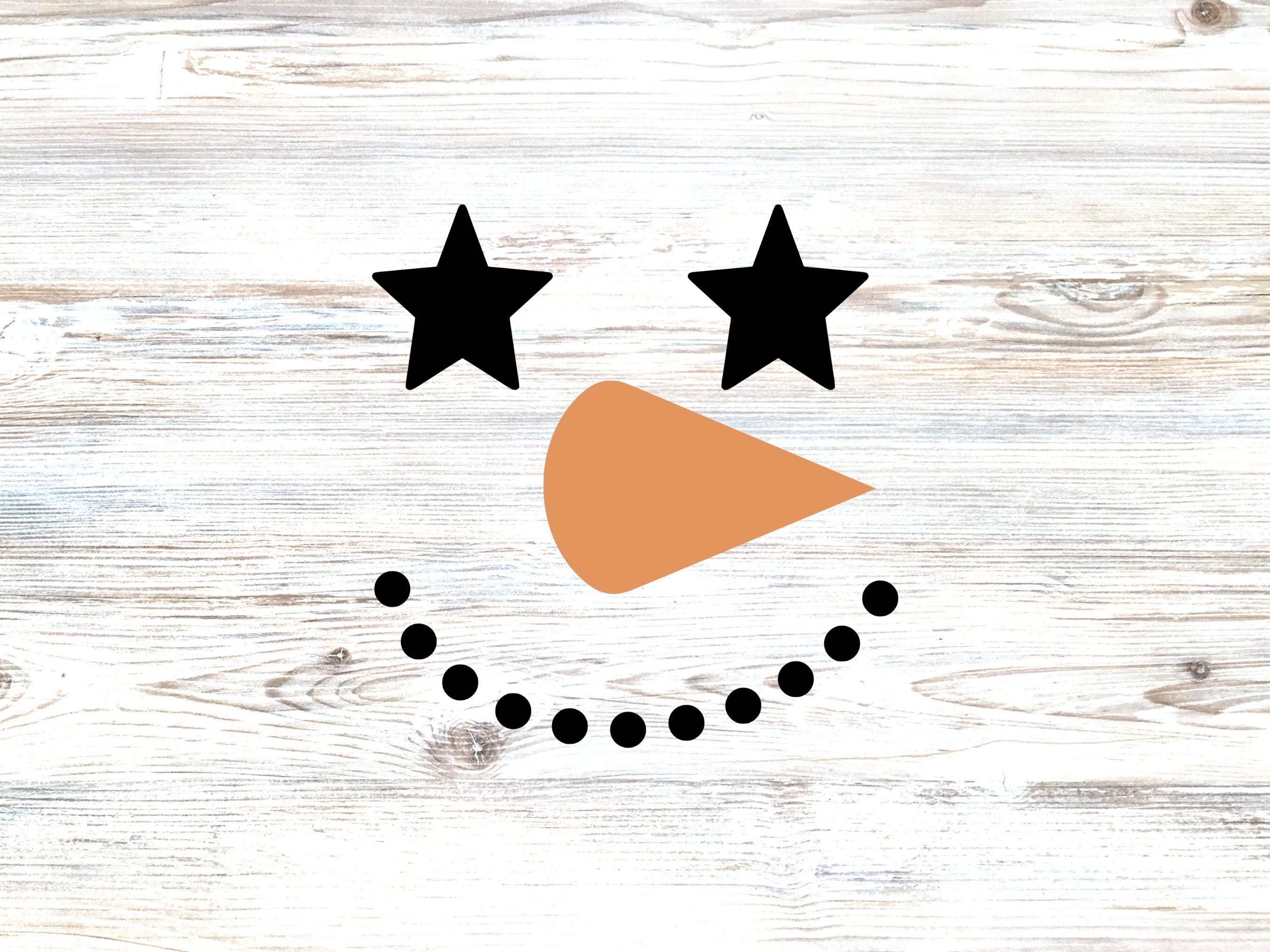 Snowman Face Svg Star Eyes Snowman Svg Christmas Svg Winter - Etsy