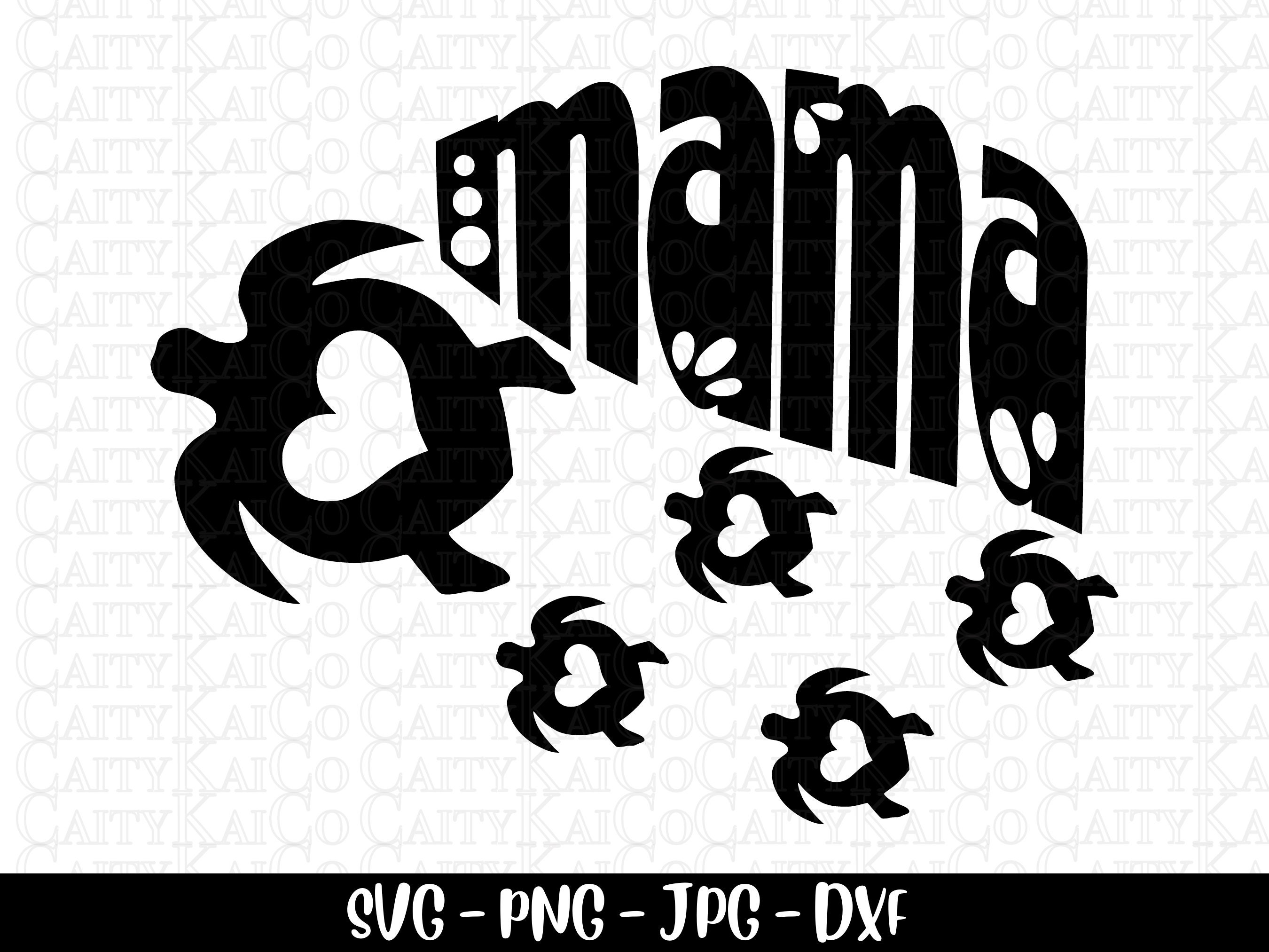 Mama Sea Turtle SVG, Summer Beach Svg, Mothers Day Svg Cut File, Dxf ...