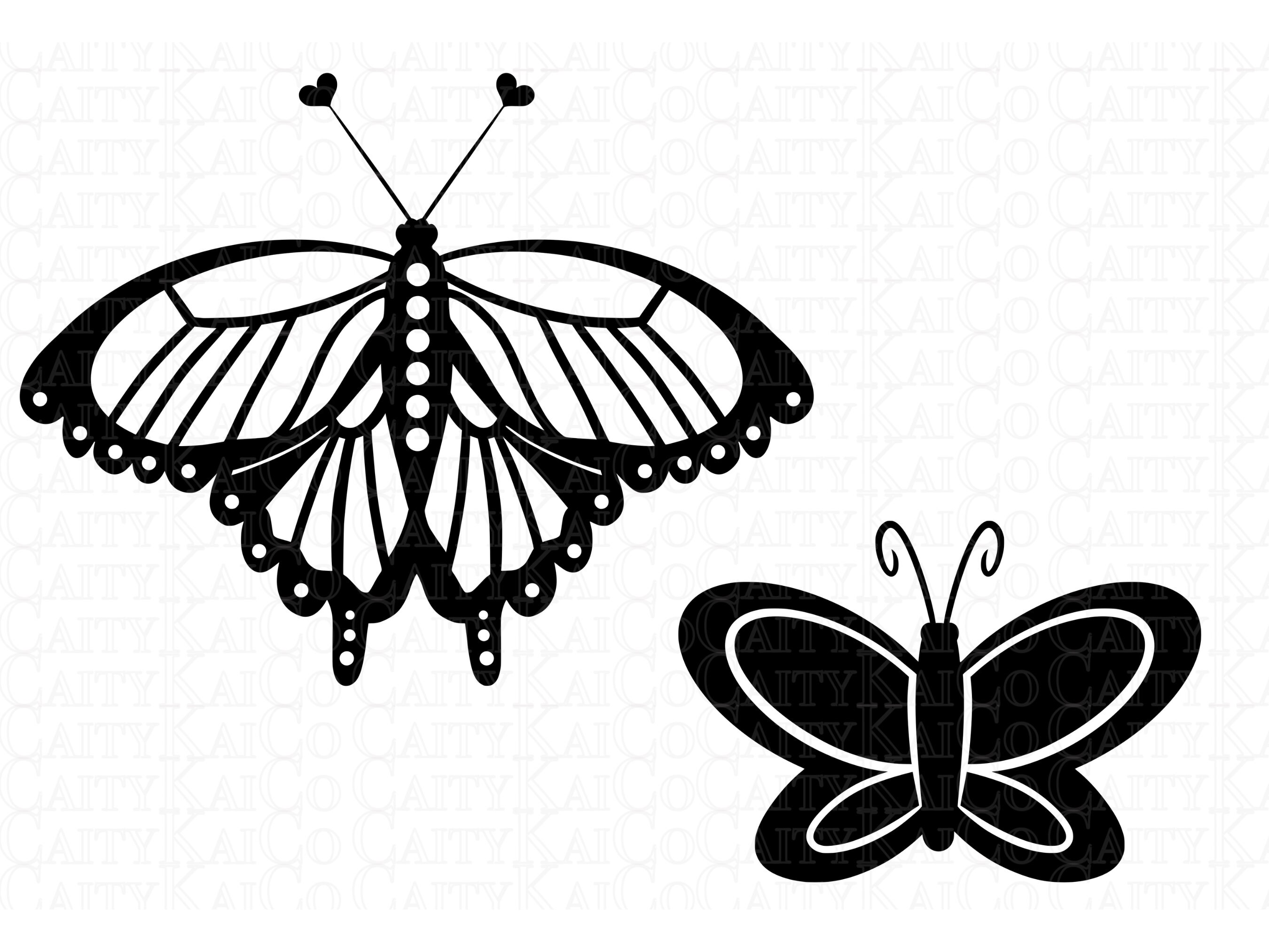 Butterfly Svg Bundle of 12 Butterflies Retro Flowers - Etsy