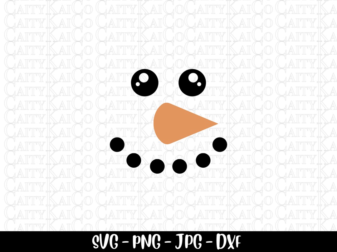 Snowman Face Svg, Snowman Svg, Christmas Svg, Winter Svg, Cut File, Png ...