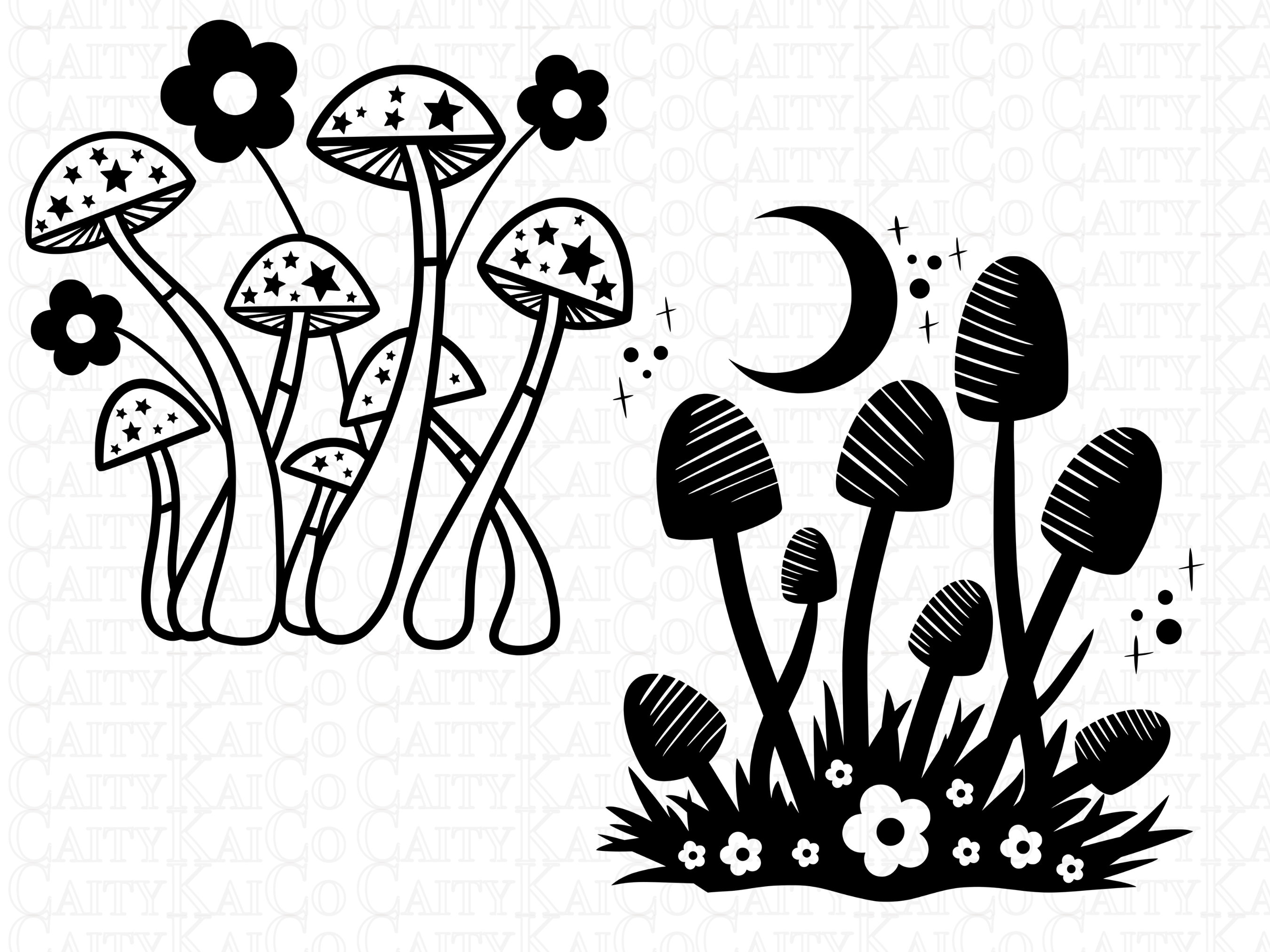 Mushroom SVG Bundle of 10, Mushroom Shirt Design Svg Bundle, Cut Files ...