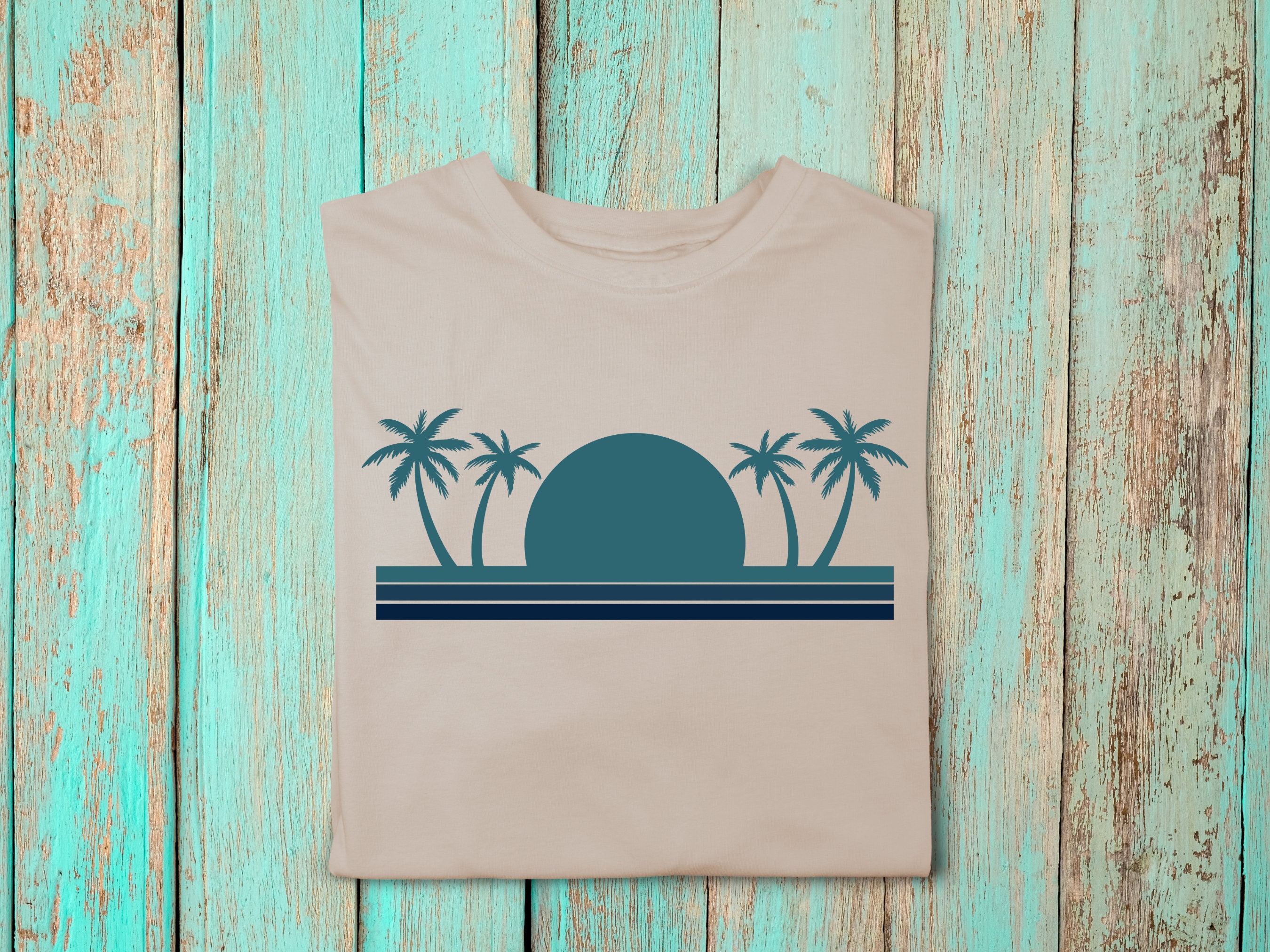 Beach Sunset Svg Palm Tree Svg Tropical Beach Scene Svg - Etsy Canada