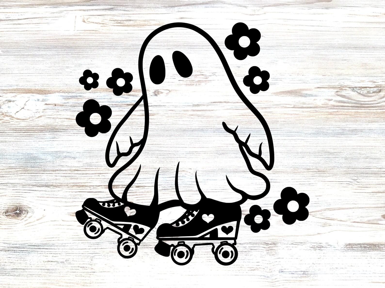 Roller Skating Ghost Svg, Retro Ghost Svg, Halloween Svg, Roller Derby ...