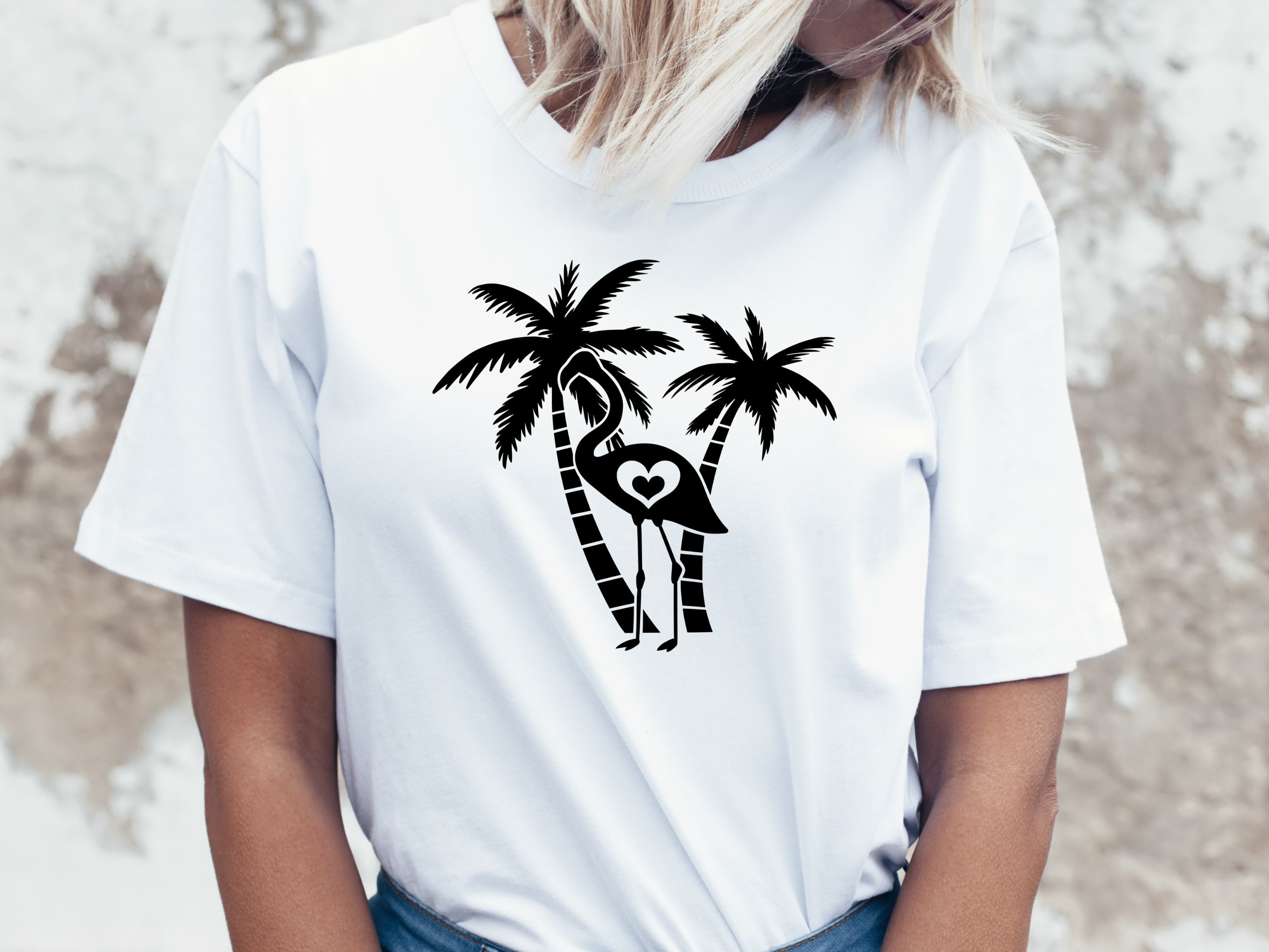 Flamingo Palm Tree Svg Flamingo Svg Beach Svg Summer Svg - Etsy