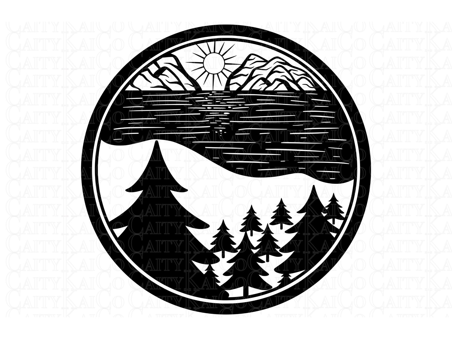 Camping Scenes SVG Bundle of 6 Mountain Camping Svg Bundle - Etsy