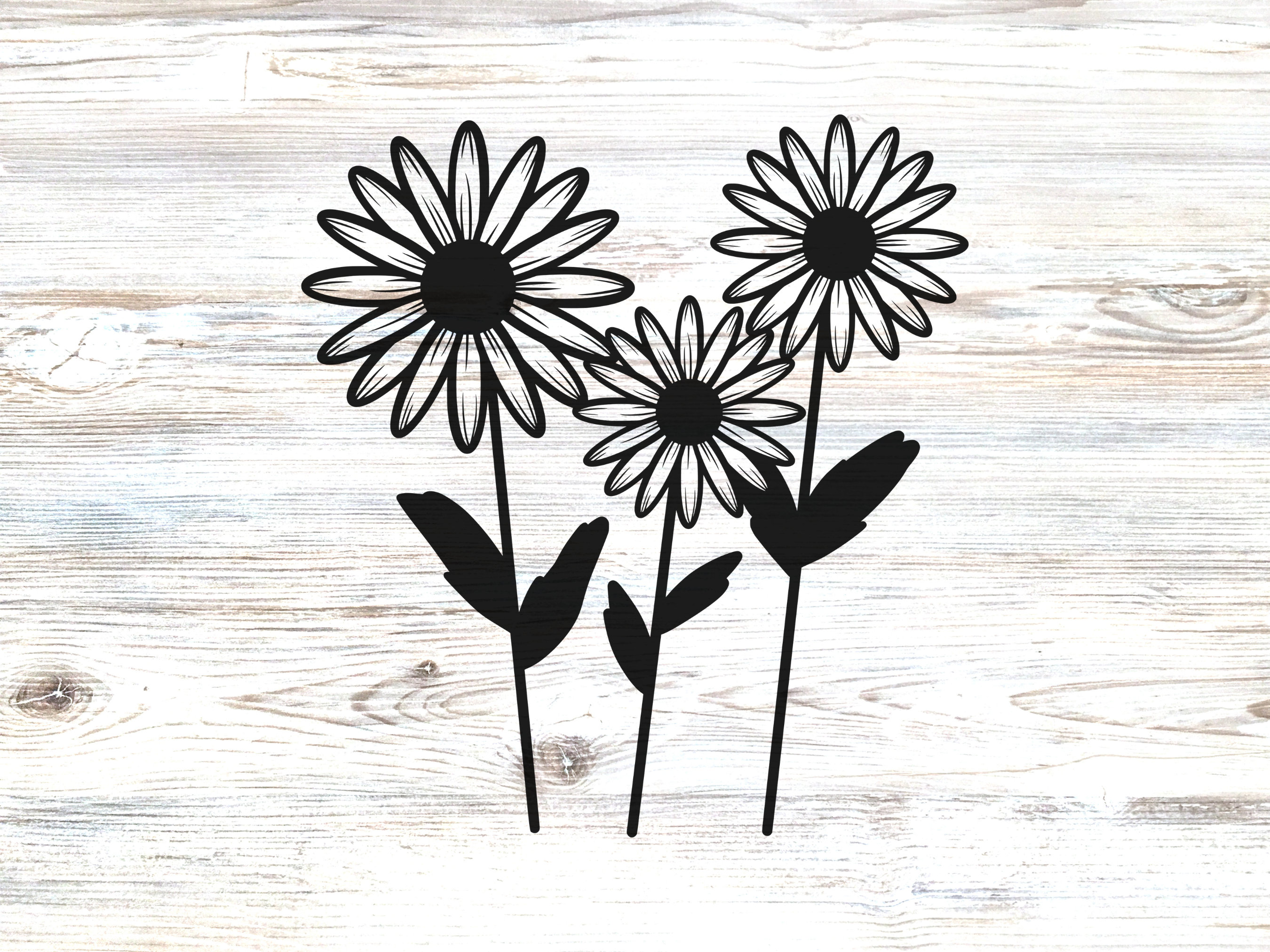 Daisy Svg Wildflower Svg Daisy Flowers Svg Cut File April - Etsy
