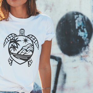 Sea Turtle SVG Bundle of 12, Tropical Island Beach Svg, Dxf, Png, Shirt ...