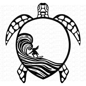 Sea Turtle SVG Bundle of 6, Tropical Island Beach Svg, Dxf, Png, Shirt ...