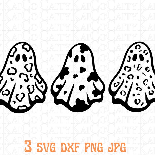 Leopard Ghost Svg - Etsy