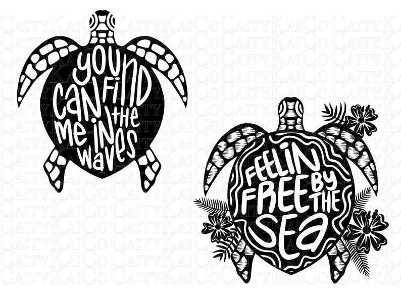 Sea Turtle SVG Bundle of 12 Tropical Island Beach Svg Dxf - Etsy