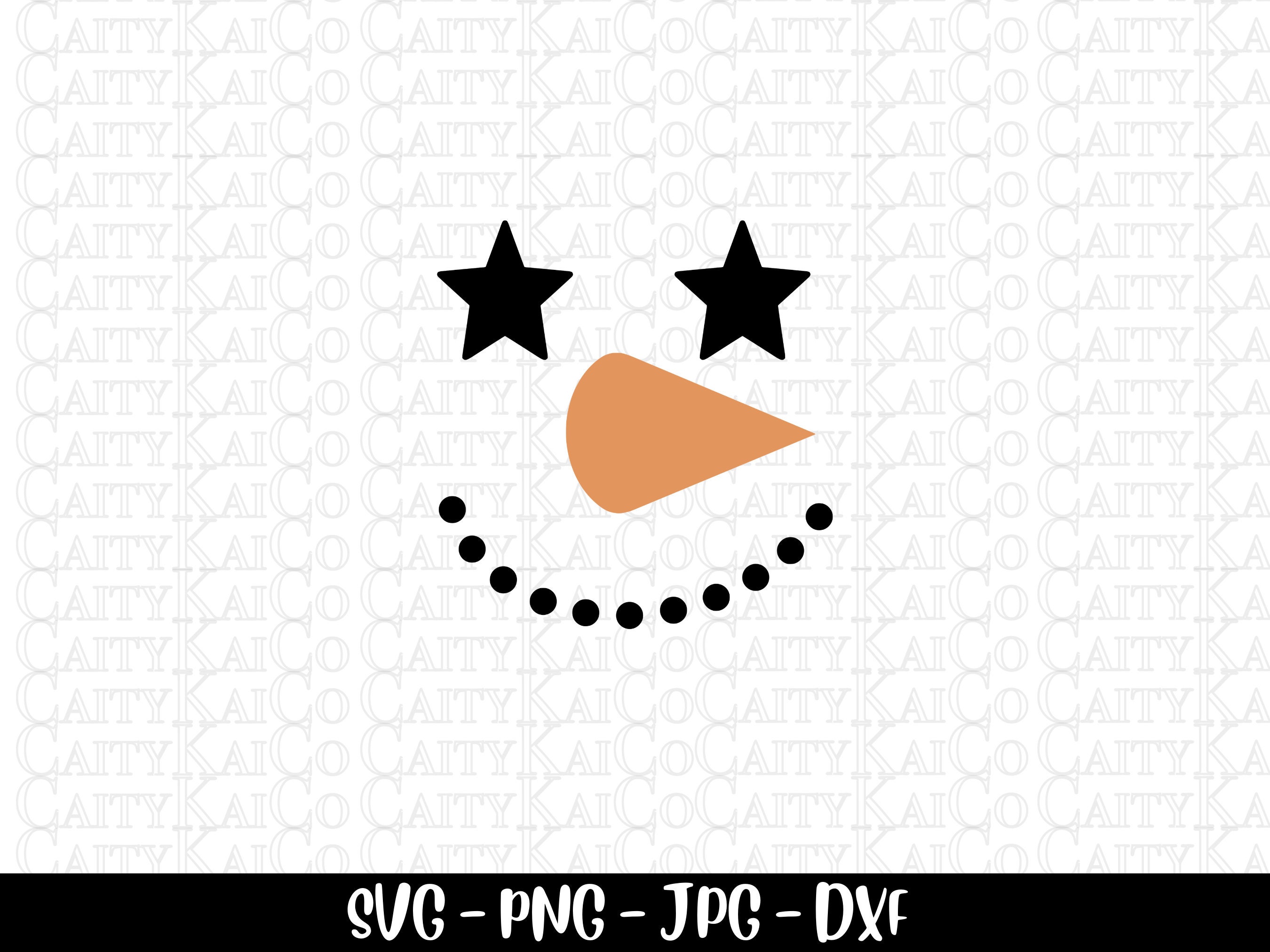 Snowman Face Svg Star Eyes Snowman Svg Christmas Svg Winter - Etsy