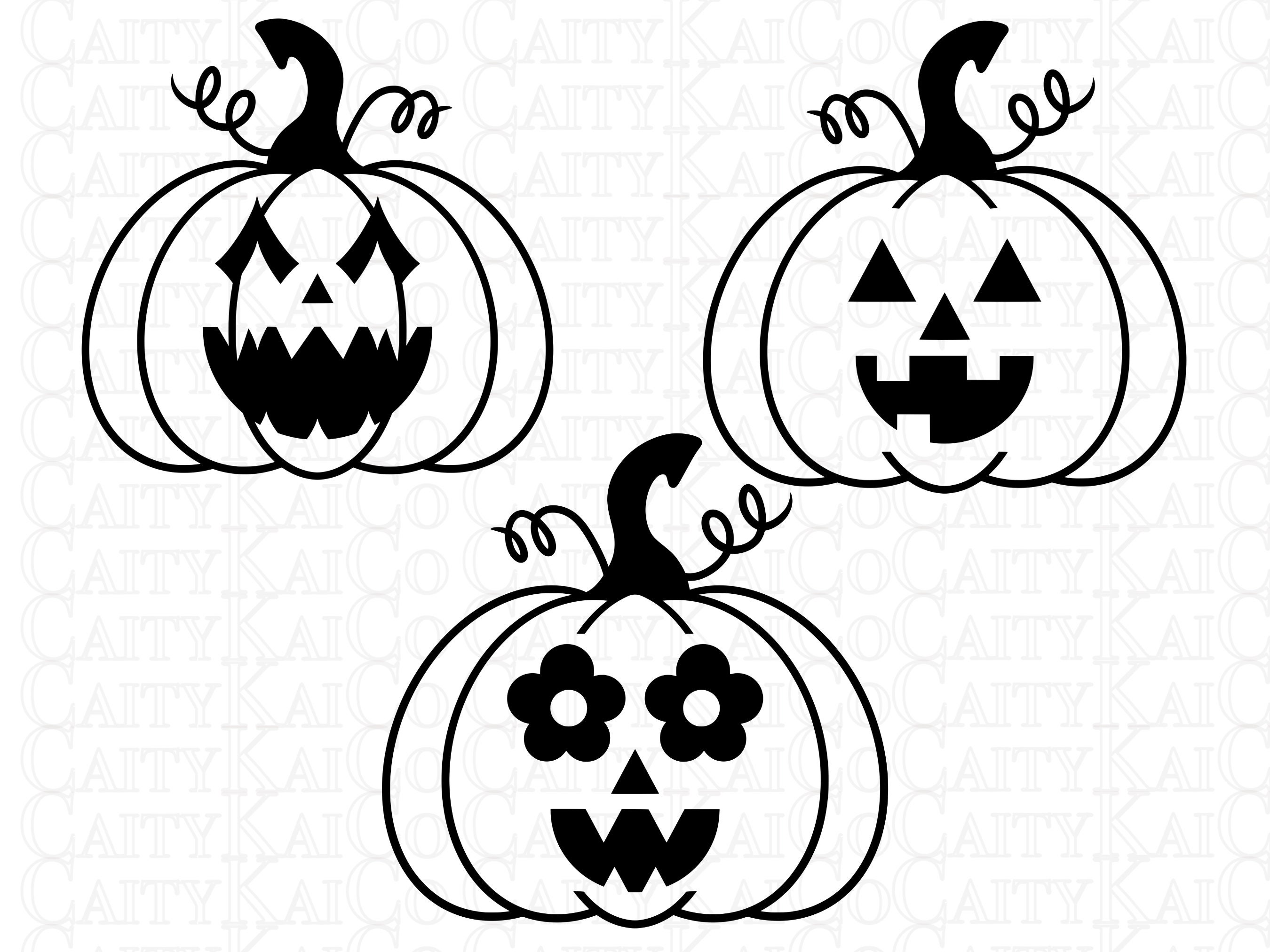 Jack O Lantern Svg Bundle of 15 Halloween Svg Bundle Pumpkin - Etsy