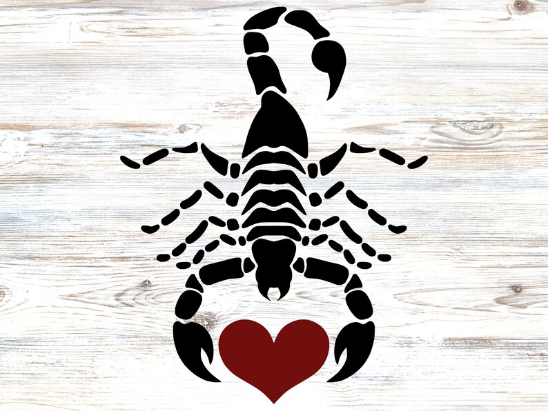 Scorpio Svg, Scorpion Heart Svg, Zodiac Svg, Astrology Clipart, Cut ...