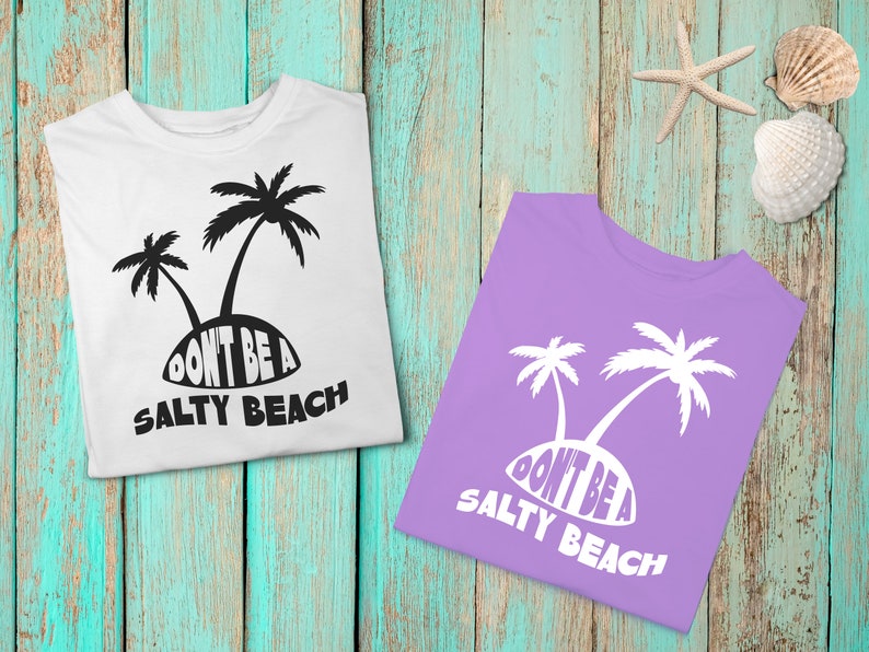 Salty Beach SVG, Palm Tree Svg, Island Svg, Cut File, Dxf, Png, Funny ...