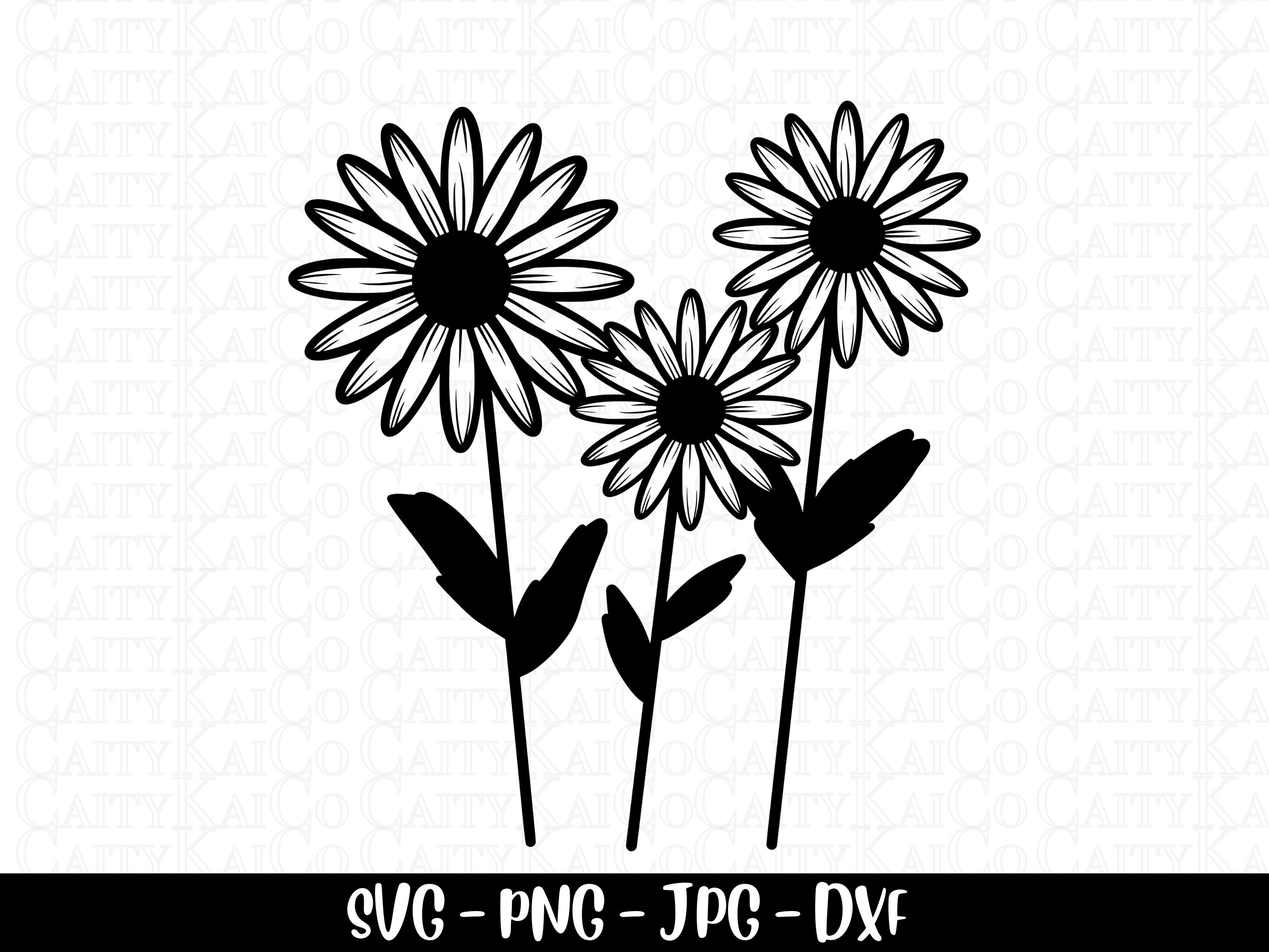 Daisy Svg, Wildflower Svg, Daisy Flowers Svg Cut File, April Birth ...