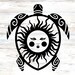 Sun Sea Turtle Svg, Beach Svg, Sea Turtle Cut File, Island Svg, Png ...