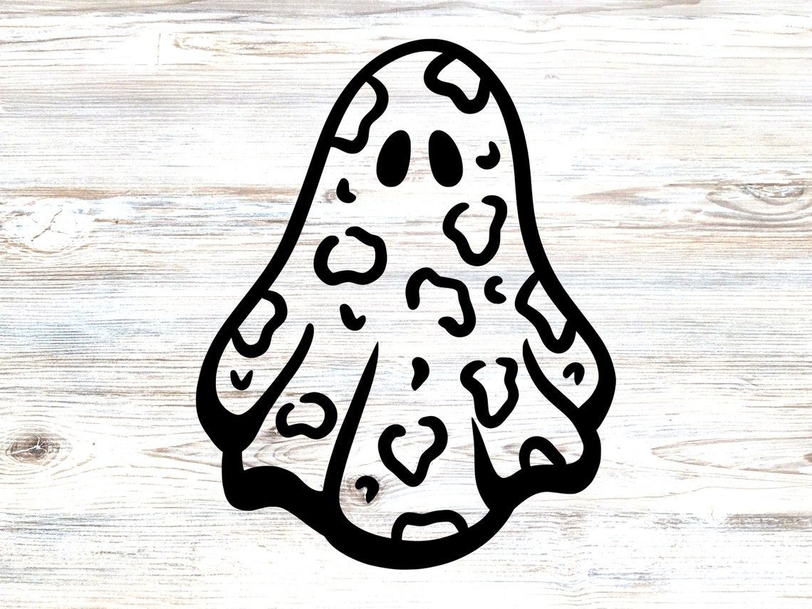 Animal Print Ghost Svg Bundle of 3, Cute Ghost Svg, Leopard Print Svg ...