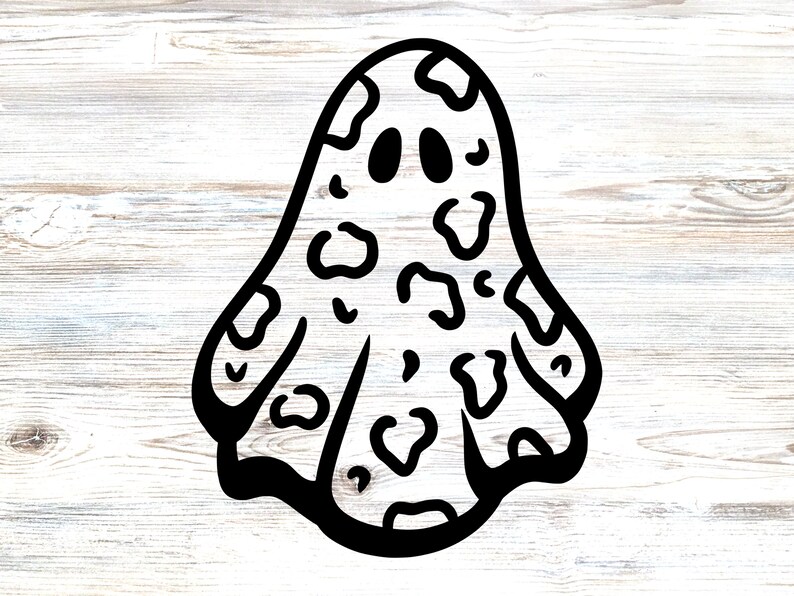 Animal Print Ghost Svg Bundle of 3, Cute Ghost Svg, Leopard Print Svg ...