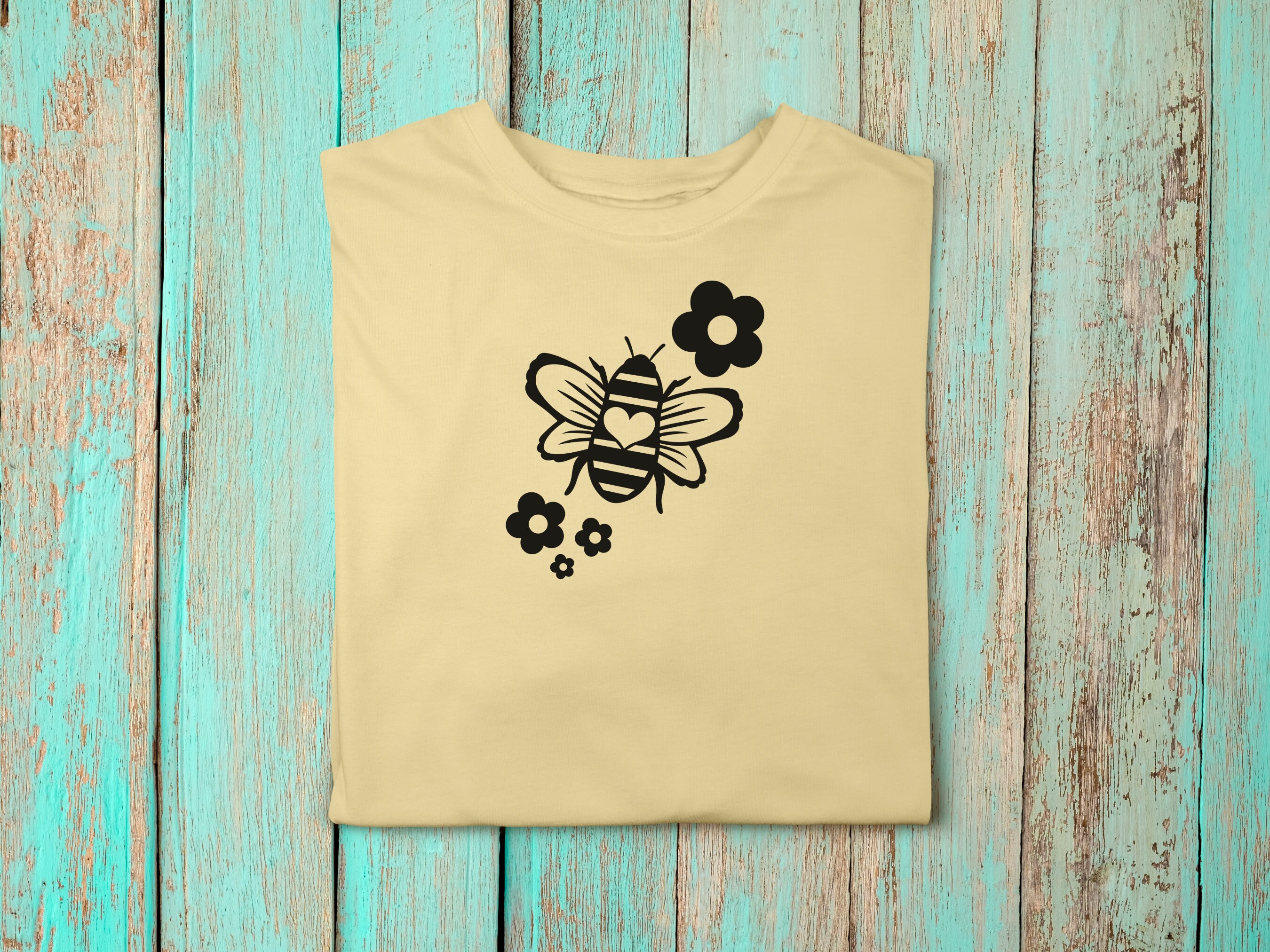 Bee SVG Bee and Retro Flowers Svg Svg Cut File Dxf Png - Etsy