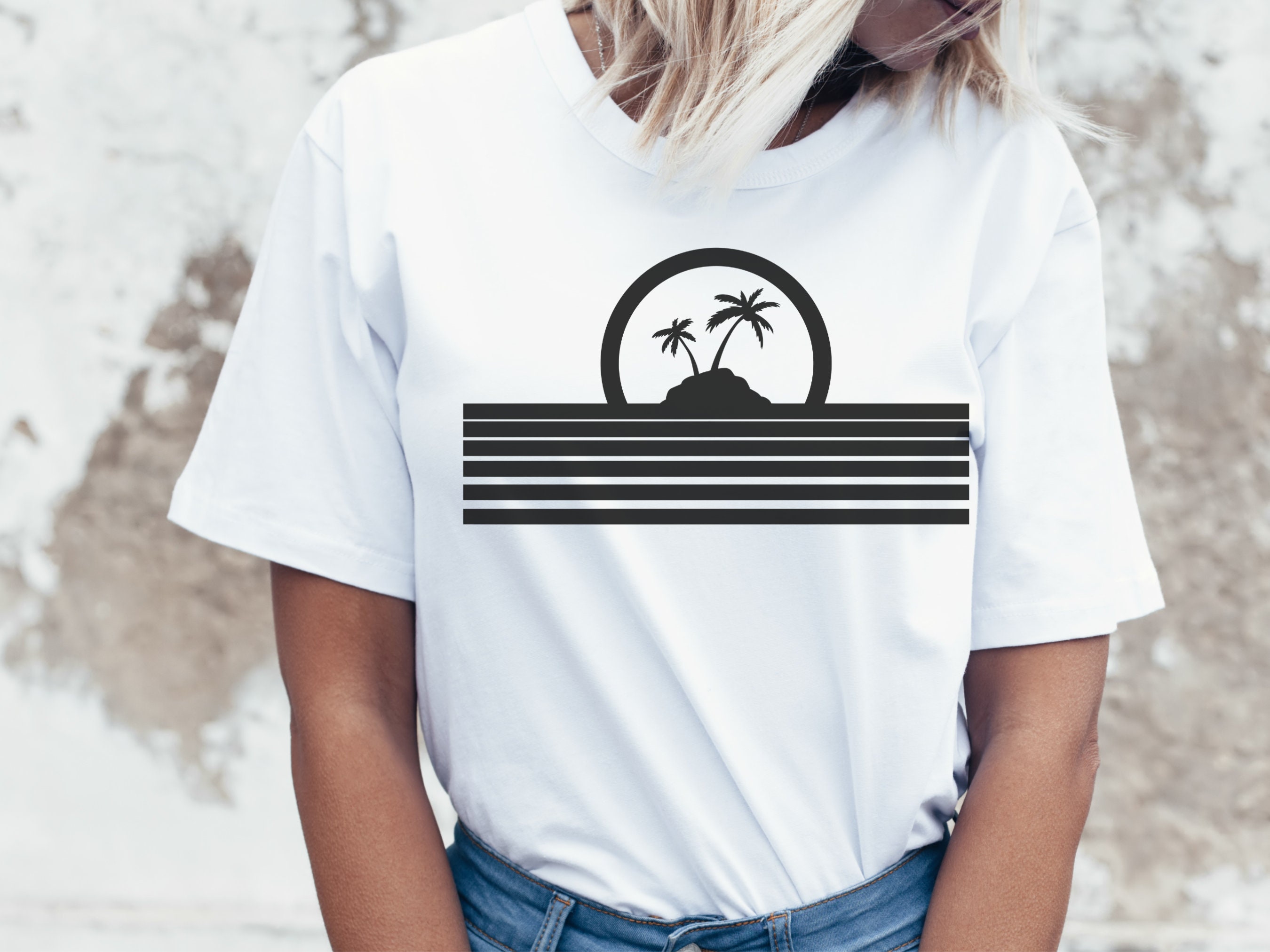 Tropical Beach Scene SVG Bundle Island Svg Palm Tree Svg - Etsy