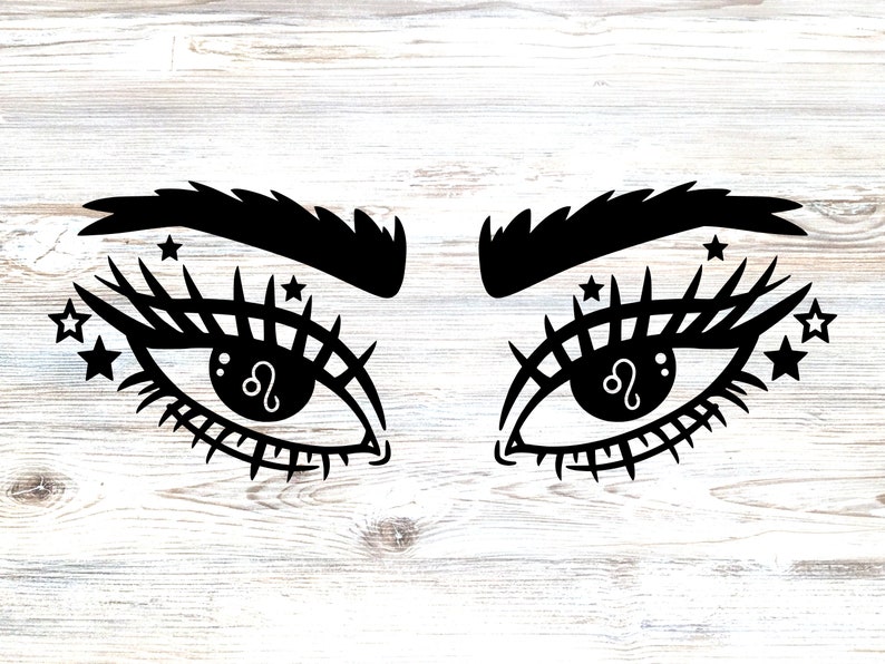 Leo Zodiac Eyes Svg, Zodiac Sign Svg, Leo Svg, Leo Lion Astrology ...