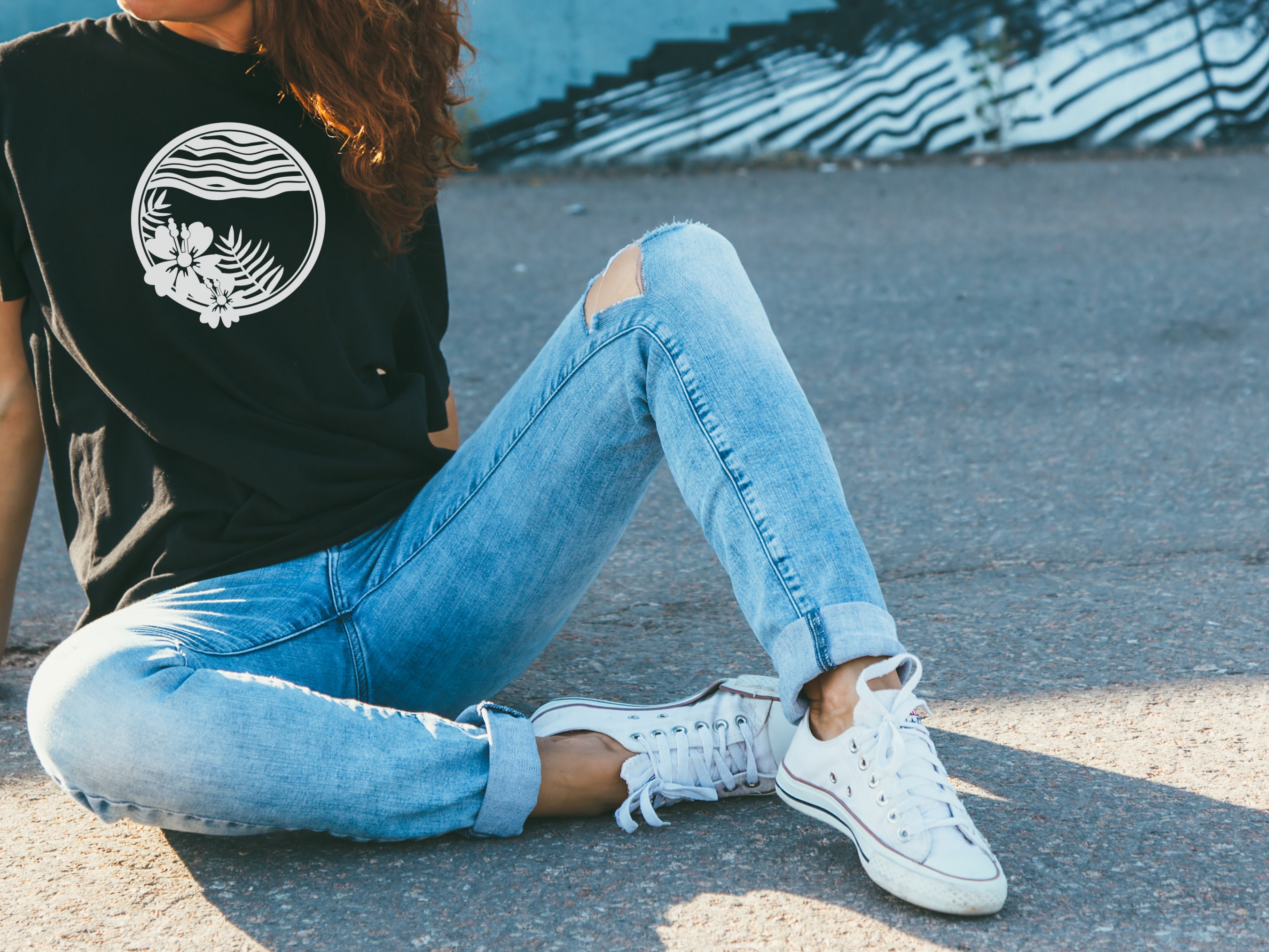 Tropical Beach Scene SVG Bundle of 4 Island Beach Svg Palm - Etsy