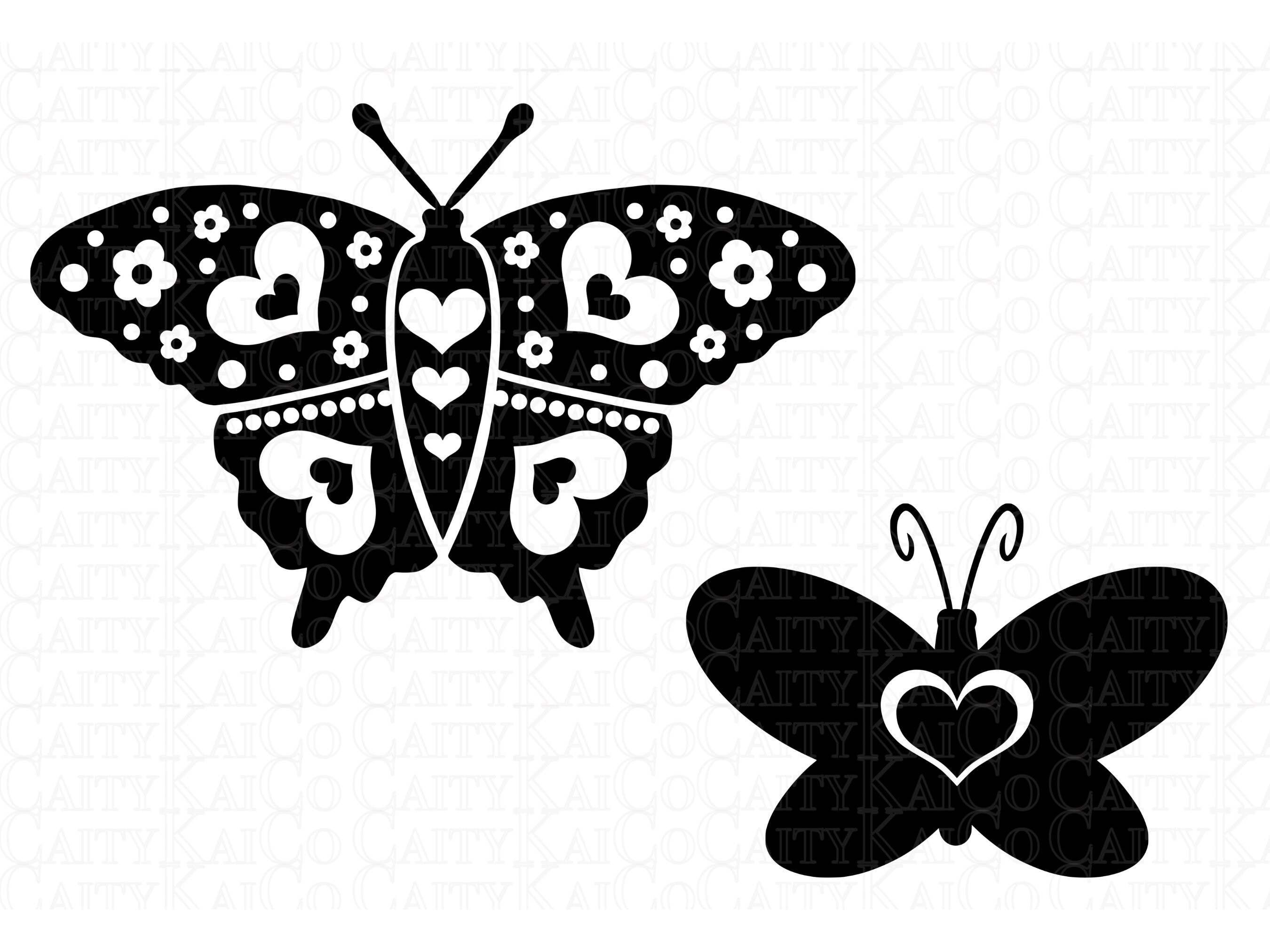 Butterfly Svg Bundle of 12 Butterflies Retro Flowers - Etsy
