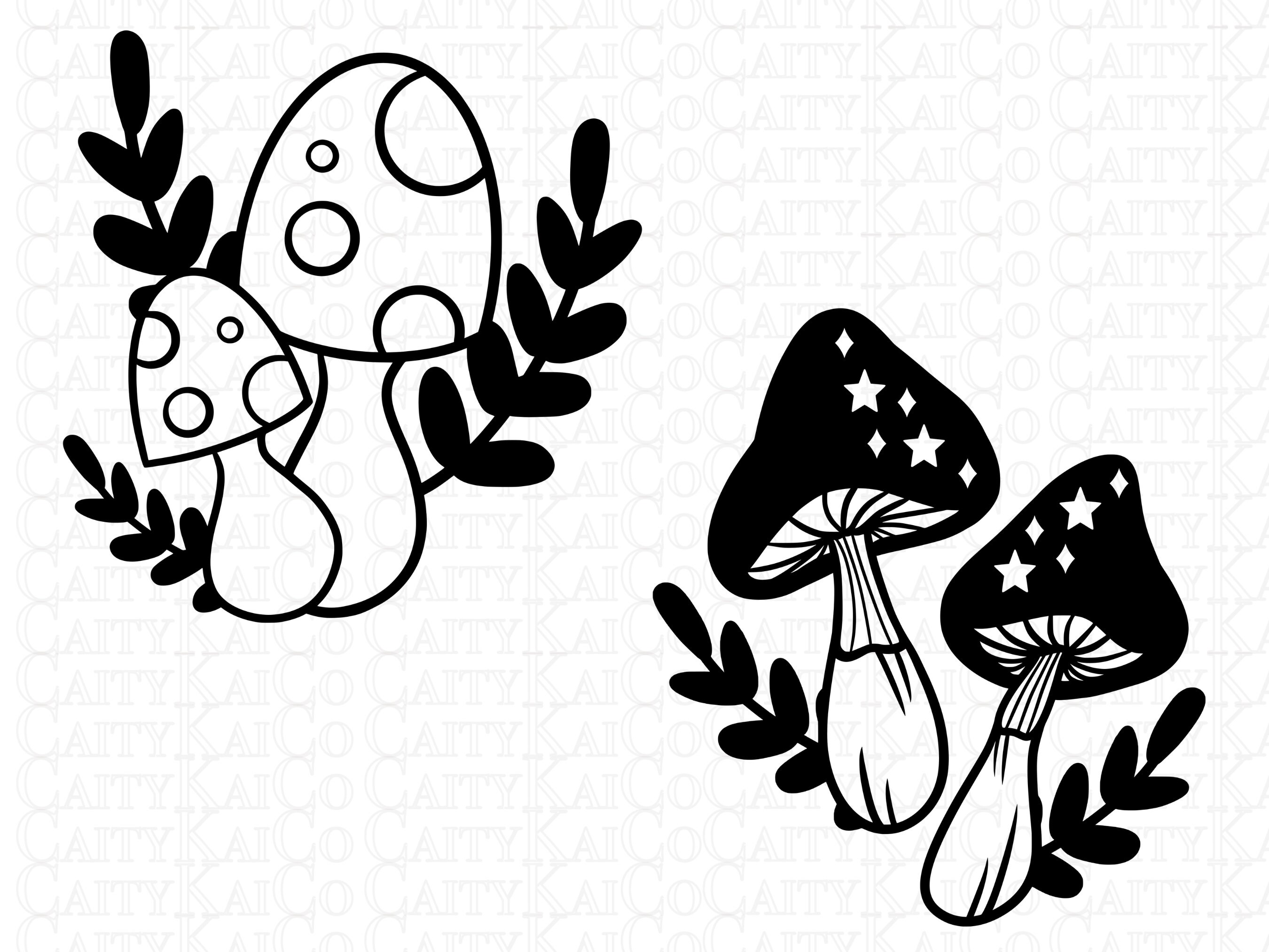 Mushroom SVG Bundle of 10, Mushroom Shirt Design Svg Bundle, Cut Files ...