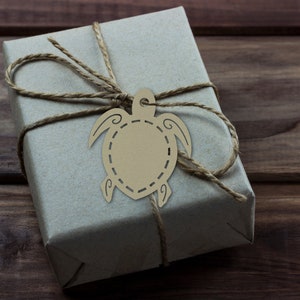 Sea Turtle Gift Tag Svg, Gift Tag Cut File, Turtle Svg, Svg File for ...