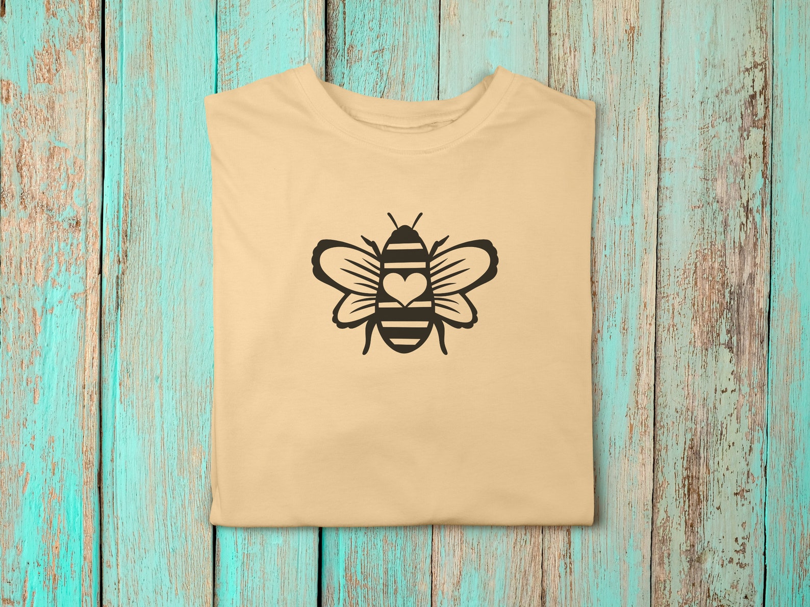 Bee Svg Cute Bee Heart Svg Honey Bee Clipart Dxf Png Jpg - Etsy
