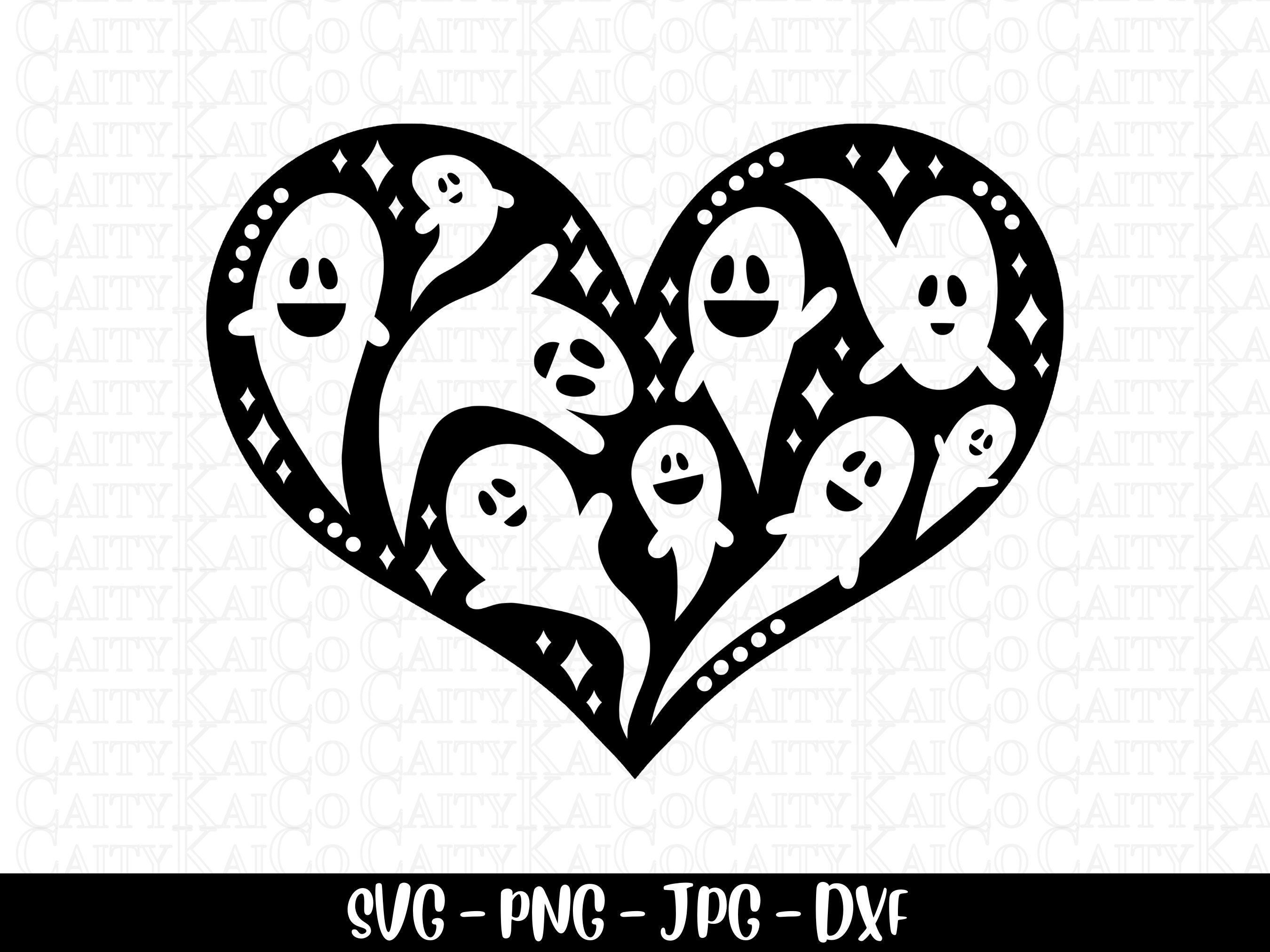 Halloween Happy Ghost Svg, Cute Ghost Svg, Spooky Season Svg, Ghosts in ...