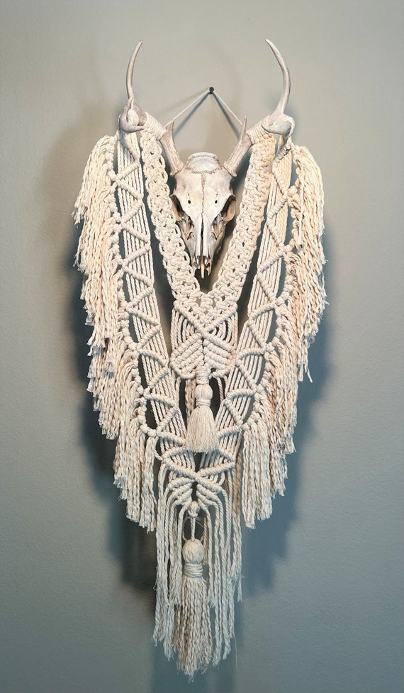 Deer Skull Macrame - Etsy