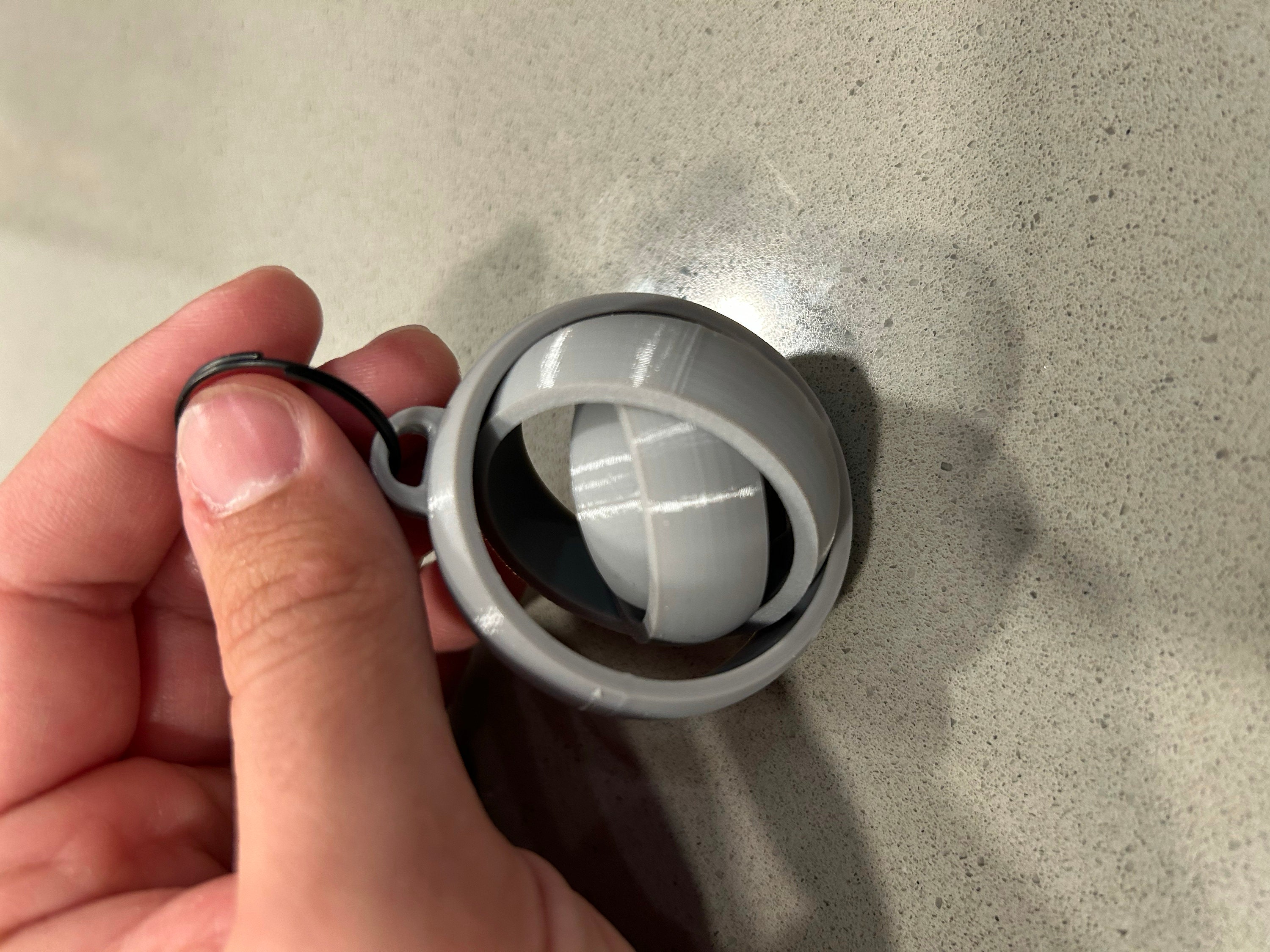 Gyroscope Fidget Toy Keychain - Etsy