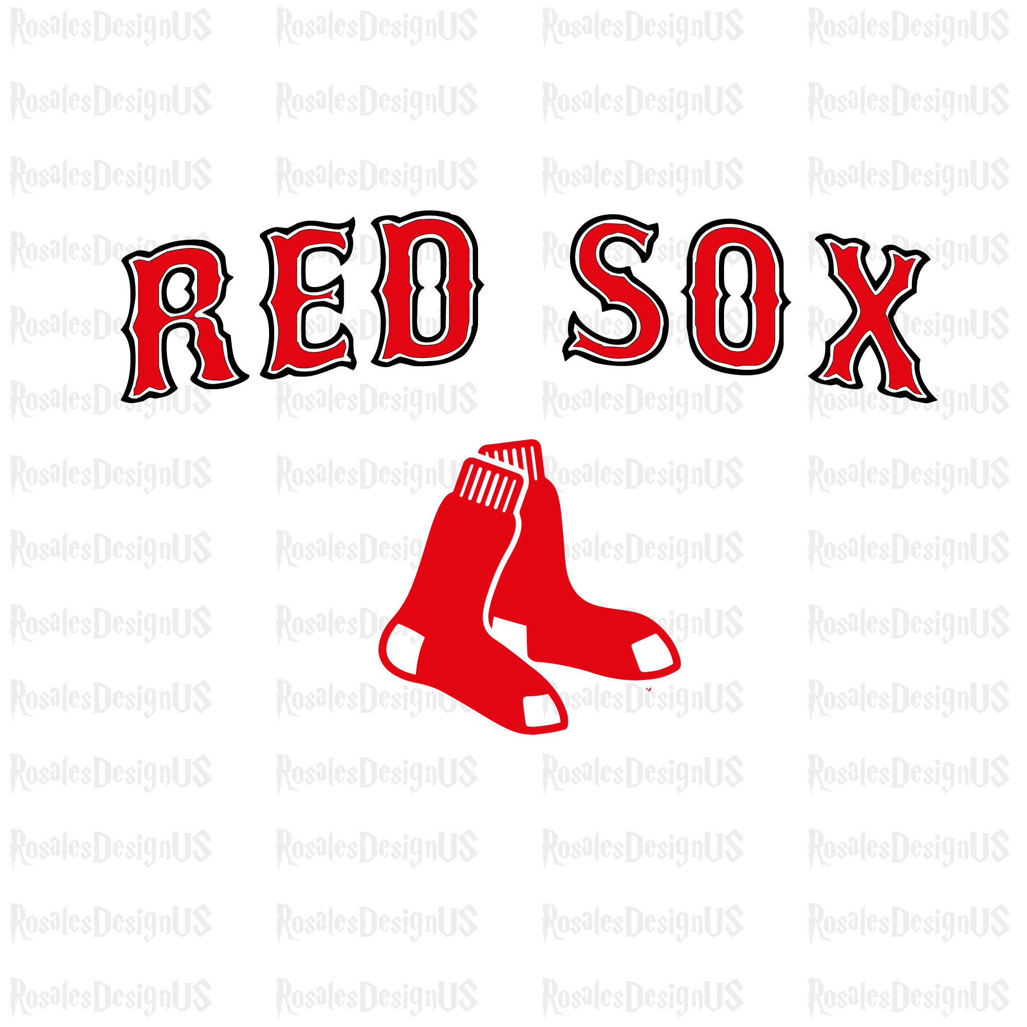 Red Sox Socks Logo Vector