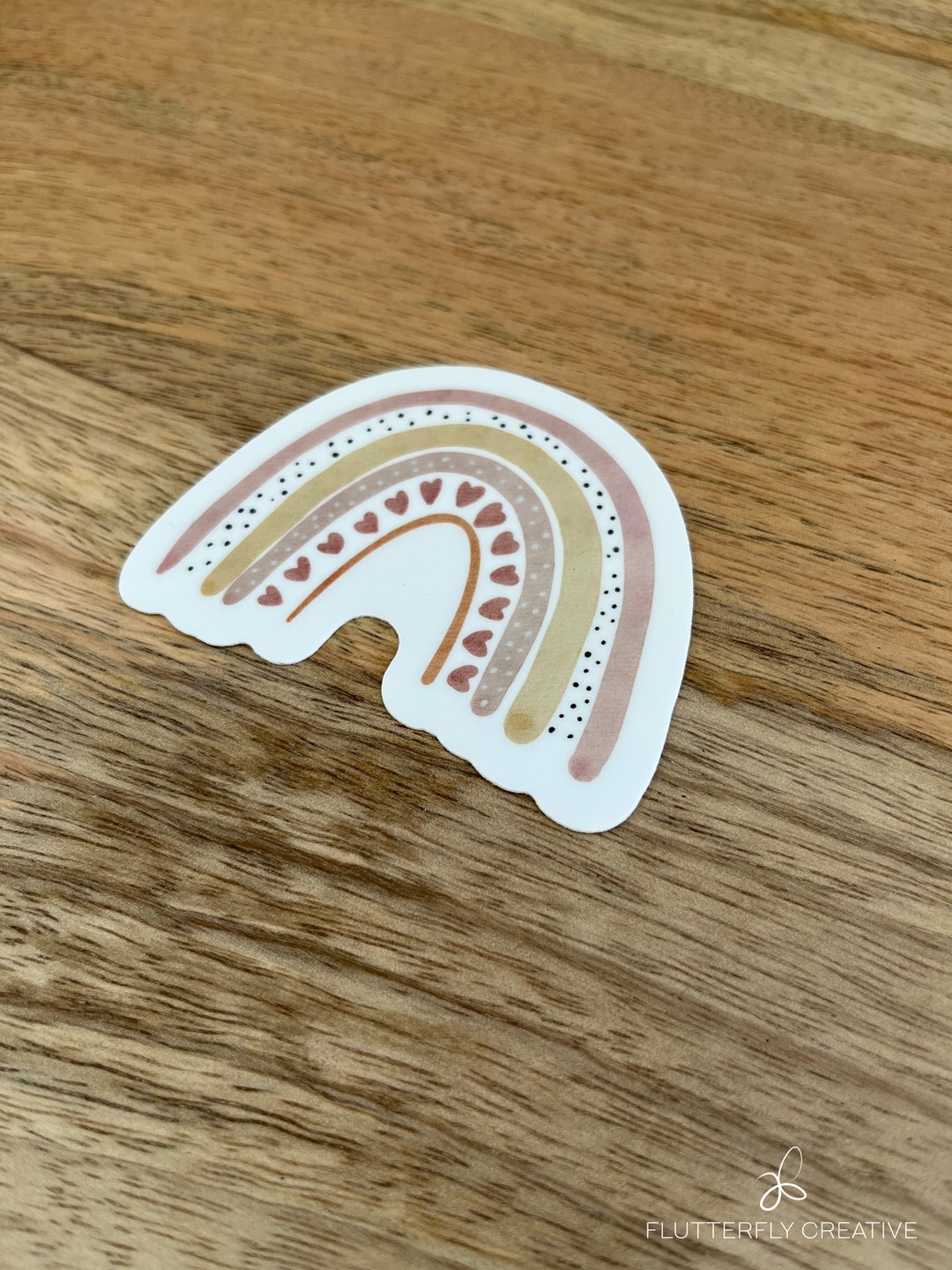 Boho Rainbow Sticker Vinyl Sticker Rainbow Sticker - Etsy