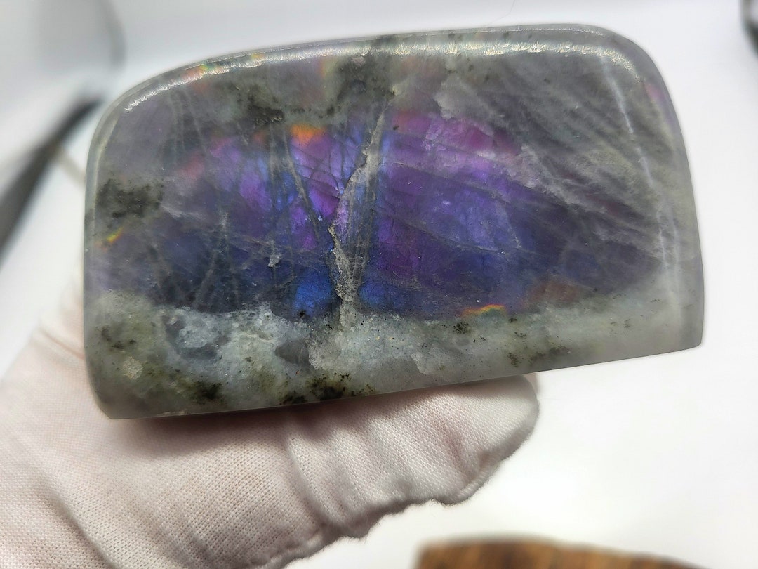 Purple Labradorite Freeform Purple Flash Labradorite Rainbow Flash ...