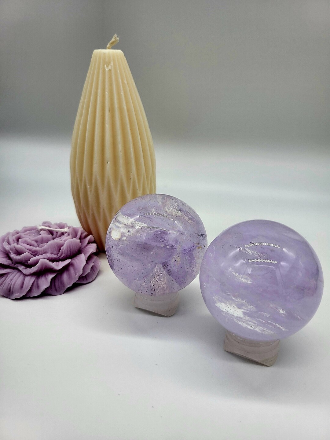 Purple Smelting Quartz Sphere - Lilac Smelting Sphere - Man Made ...