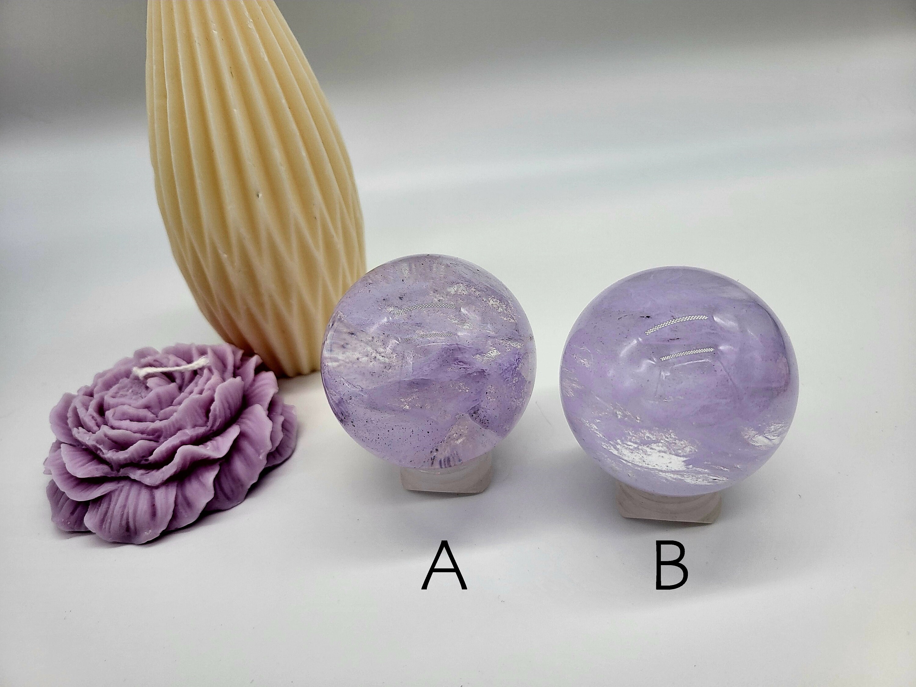 Purple Smelting Quartz Sphere Lilac Smelting Sphere Man - Etsy