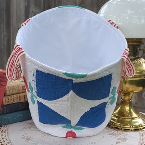 Large Vintage Quilt Bucket - Etsy