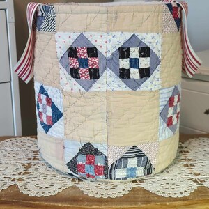 Large Antique Quilt Bucket style 3 - Etsy