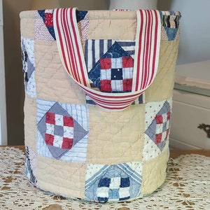 Large Antique Quilt Bucket style 3 - Etsy