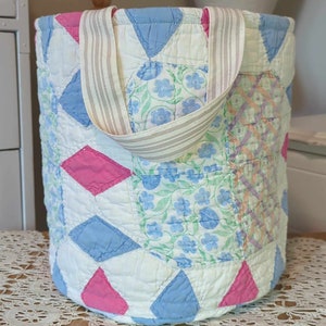 Large Vintage Quilt Buckets style 4 - Etsy