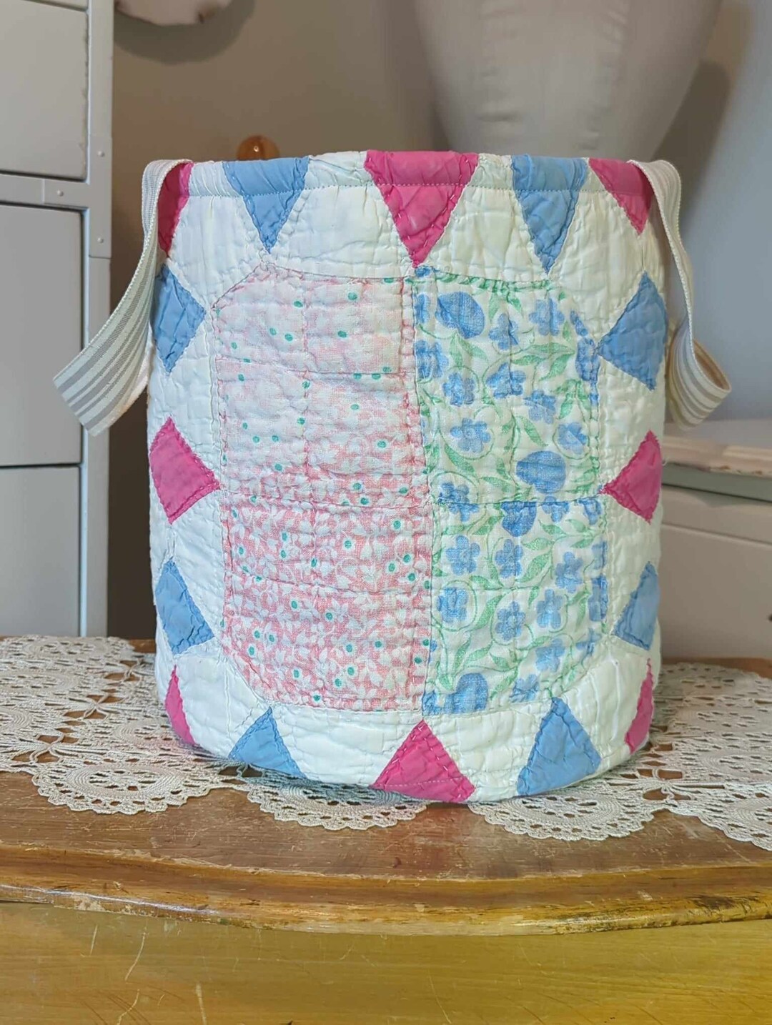 Large Vintage Quilt Buckets (style 4) - Etsy