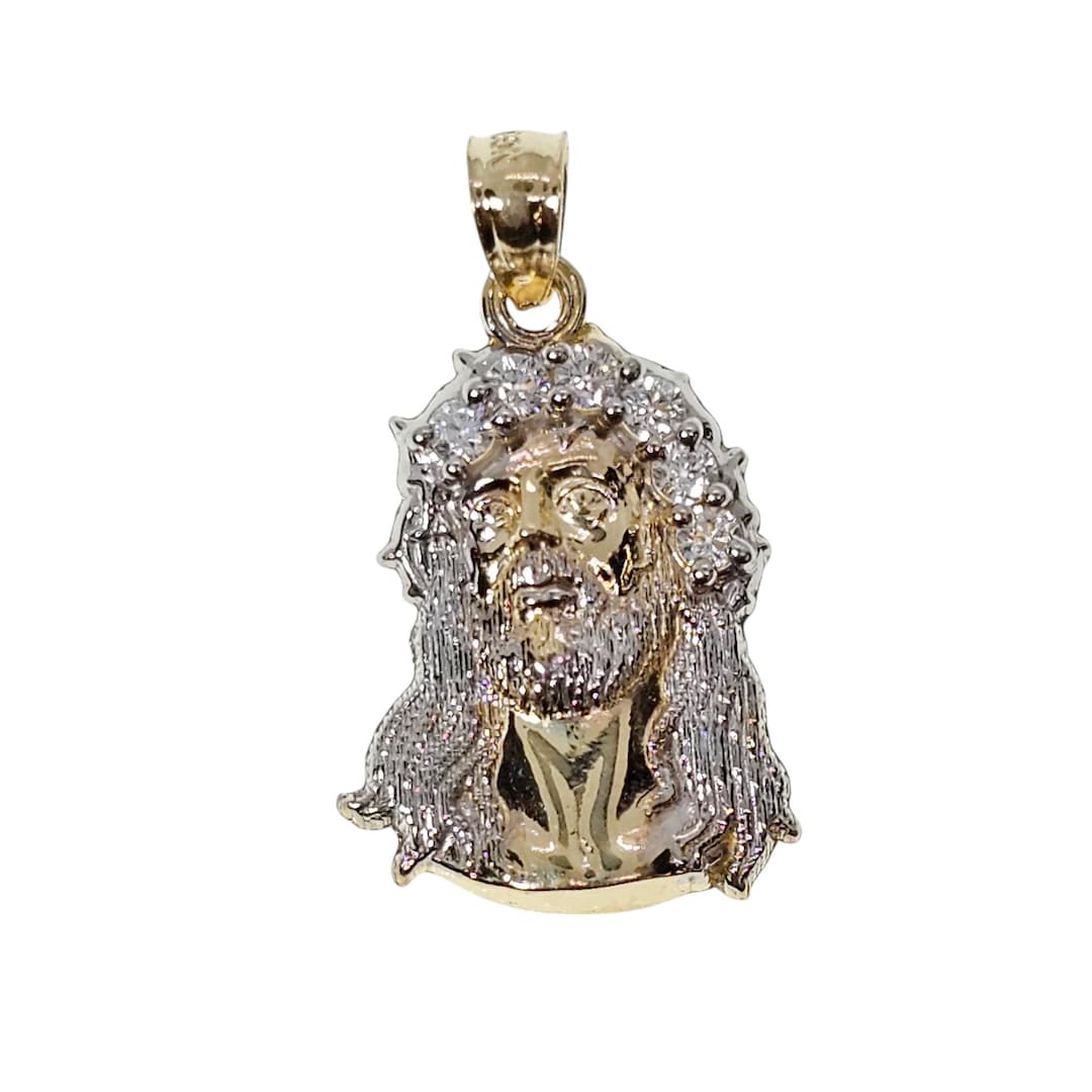 Jesus Pendant 14K Gold , Real Genuine Solid Gold , Available in 3 Sizes ...