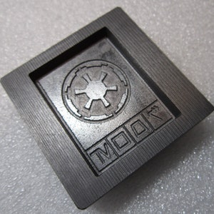 IMPERIAL CREDIT GRAPHITE Mold 2 Oz Ingot Bar Coin Mold for Silver Gold ...